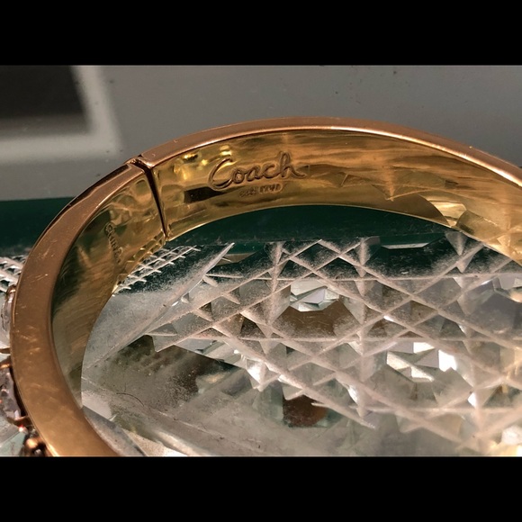 Coach | Jewelry | Coach Studded Gold Bangle | Poshmark